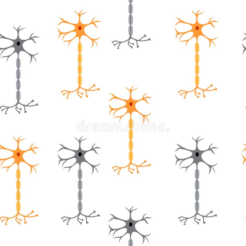 Neurons Web Seamless Patterns Stock Vector - Illustration of colorful ...