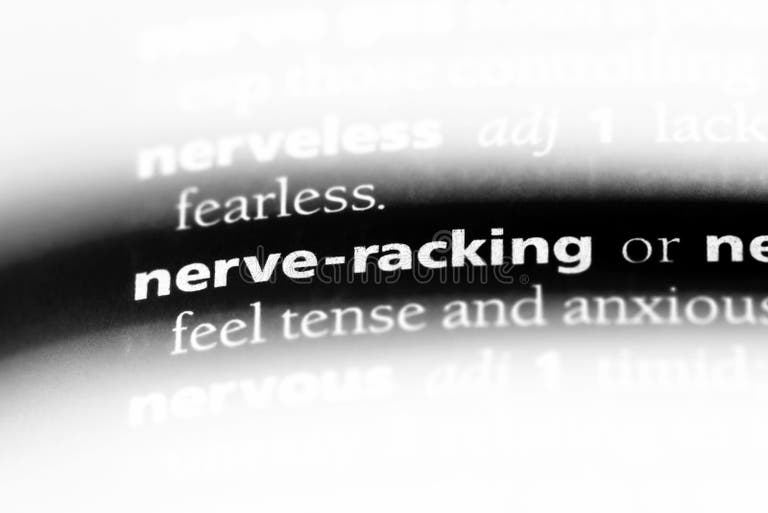 Nerve racking stock photo. Image of isolated, dictionary - 126544494