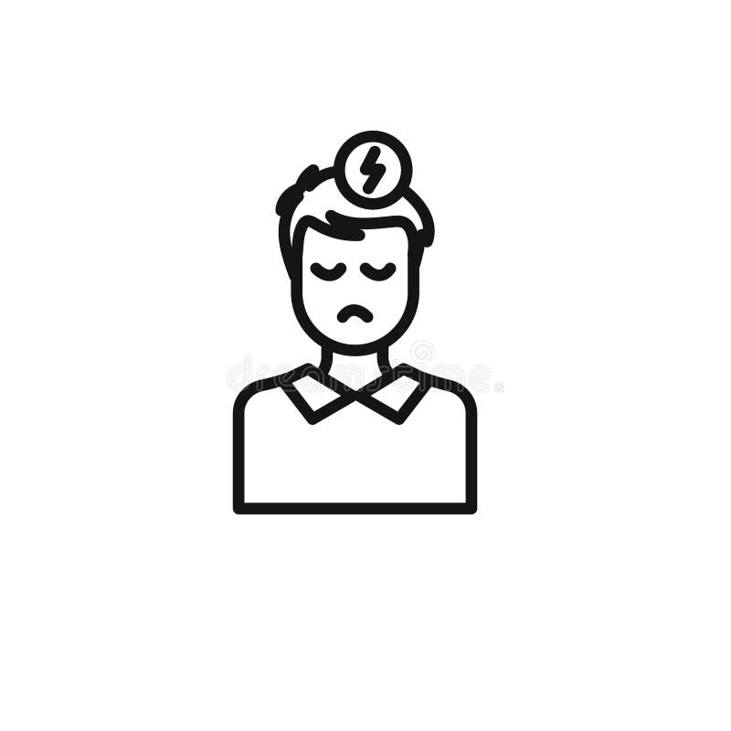 Nervous Breakdown Icon Outline Collection in Black Stock Vector ... Nervous Breakdown Icon Outline Collection in Black Stock Vector ...