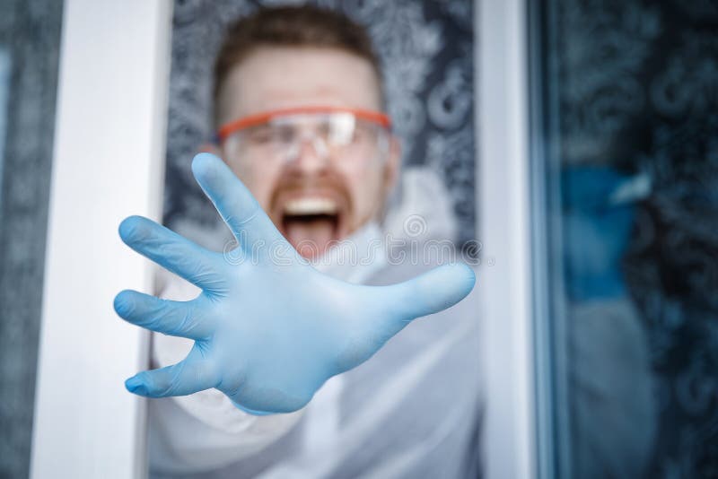 Nervous Breakdown in Man after Quarantine Isolation Home, Phobia of ...