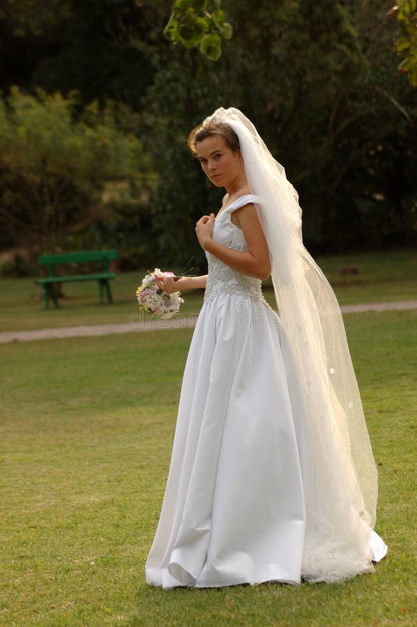 Shot of a Beautiful Teenage Bride Stock Photo - Image of beauty ...