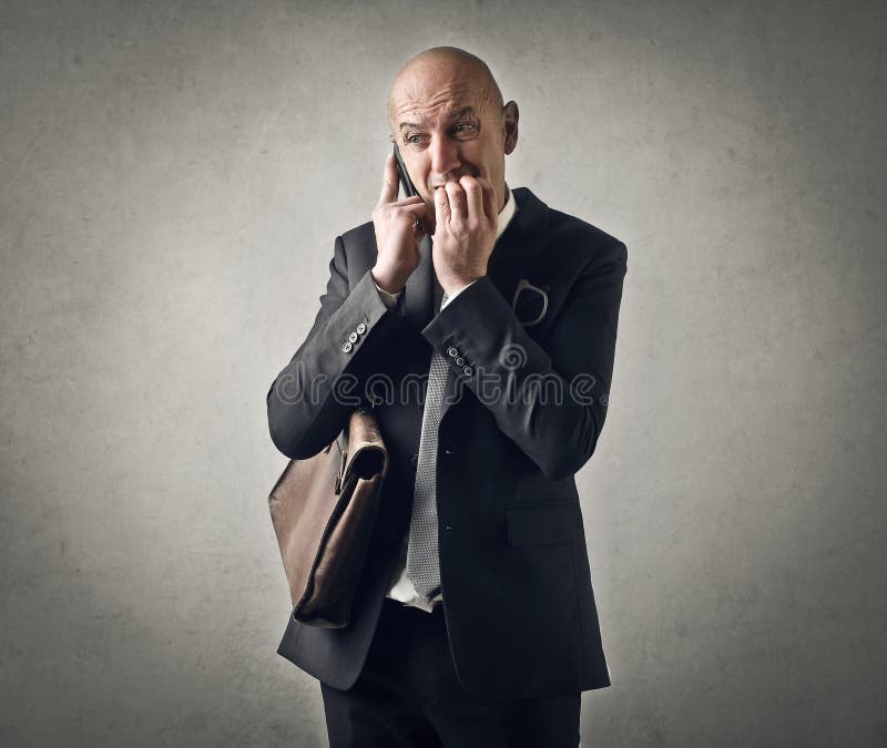 Scared businessman stock image. Image of expression, fraid - 35811489