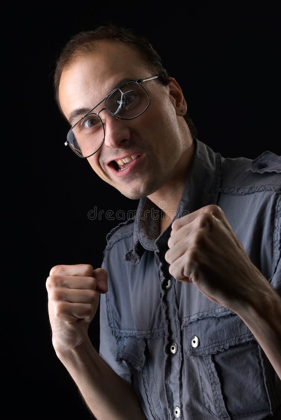 Nervous man stock image. Image of rage, place, crazy - 10835219