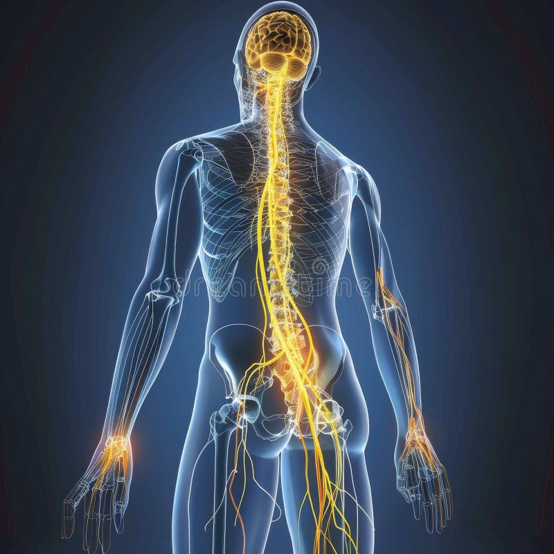 Neural Network Spinal Cord Concept Stock Illustration Illustration Of Medical Signal 313462392