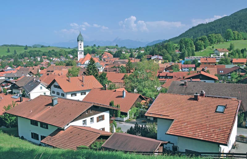 Nesselwang,Allgaeu,Germany stock image. Image of people - 183964461