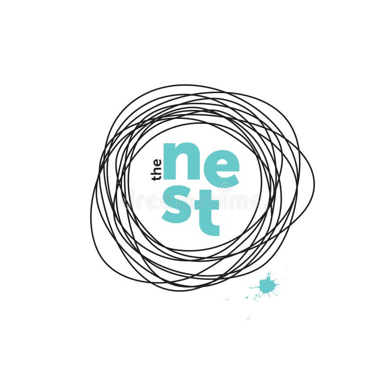 Bird Nest Logo Design Template Vector Illustration Stock Vector ...