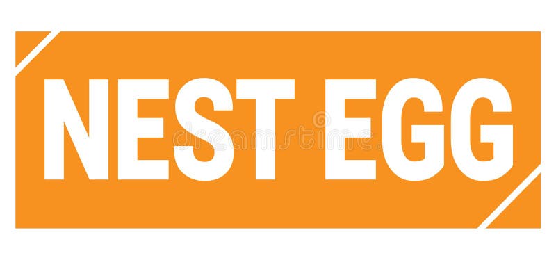 NEST EGG Text Written on Orange Stamp Sign Stock Illustration ...