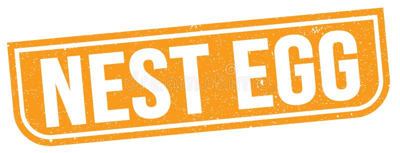 NEST EGG Text Written on Orange Stamp Sign Stock Illustration ...