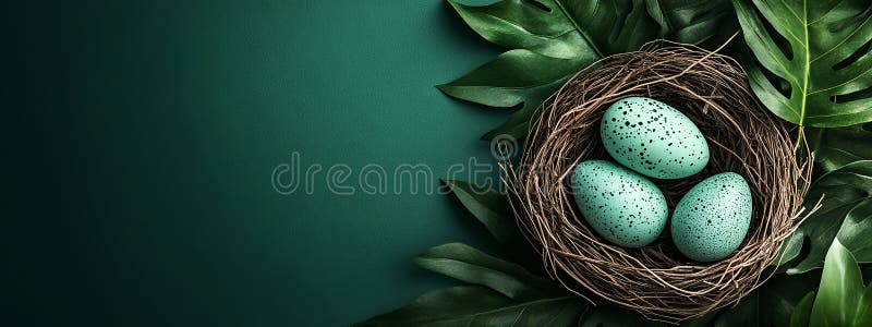 Nest with Robin Eggs Easter Eggs Spring Eggs Bird Nest Eggs Easter ...