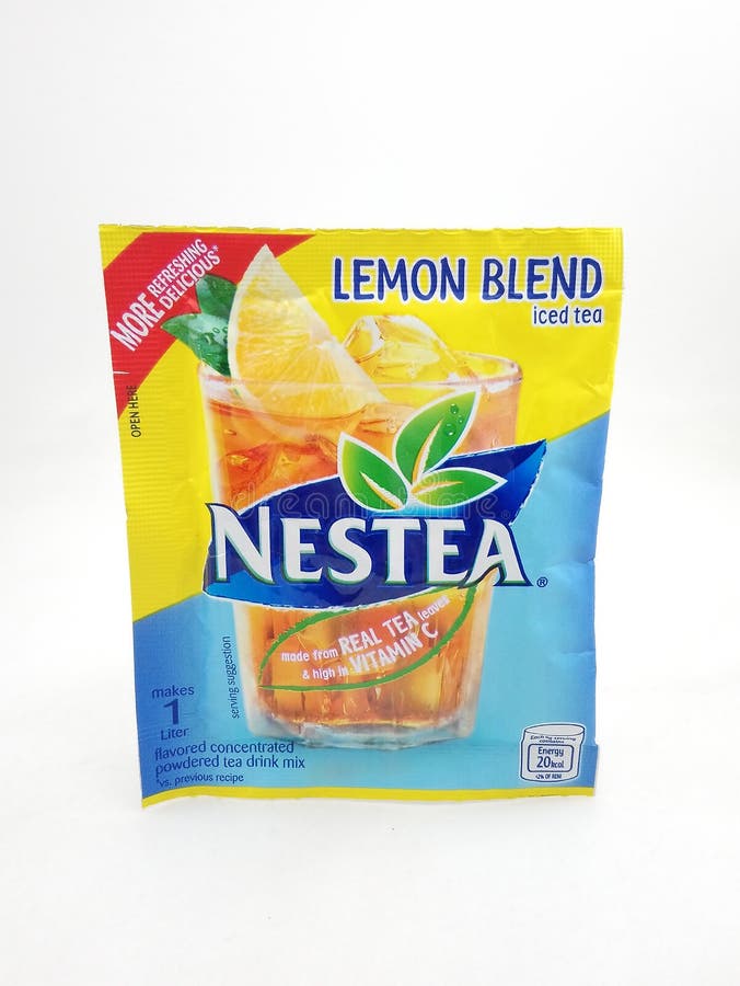 Lemon Iced Tea Drink in the Philippines Editorial Image - Image of ...