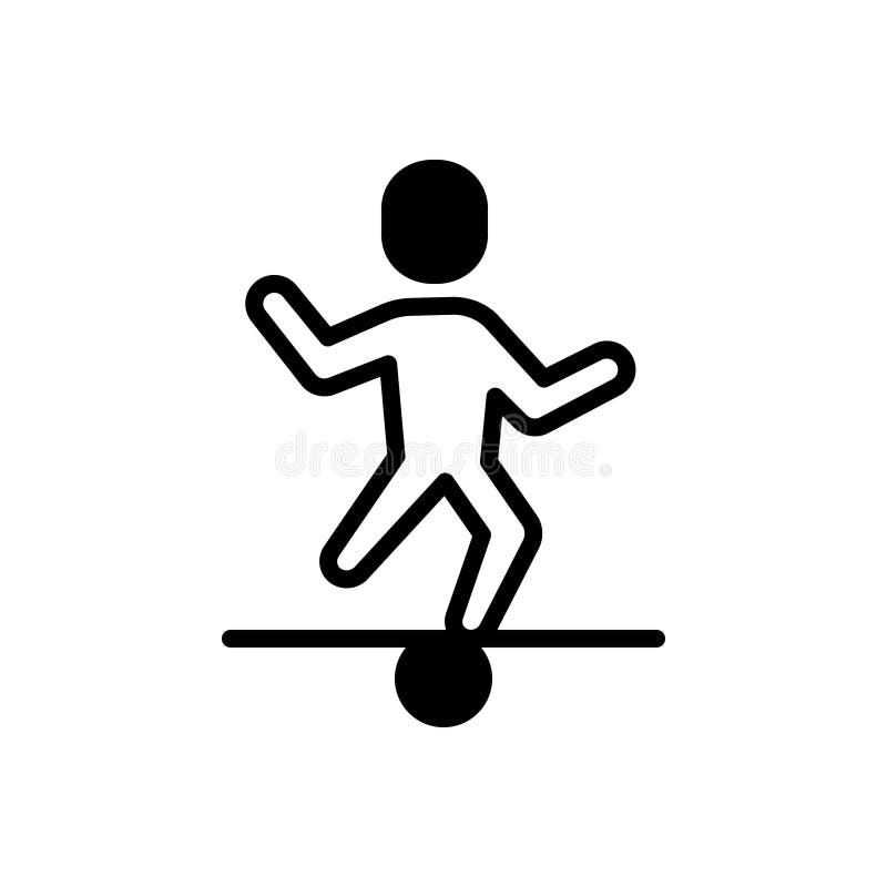 Black Solid Icon for Nested, Performance and Performer Stock Vector ...