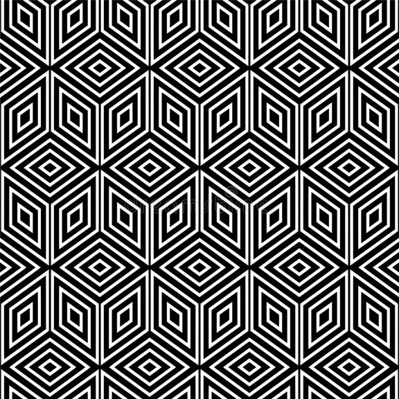 Nested Squares and Stacked Cubes Vector Pattern Design Stock Vector ...