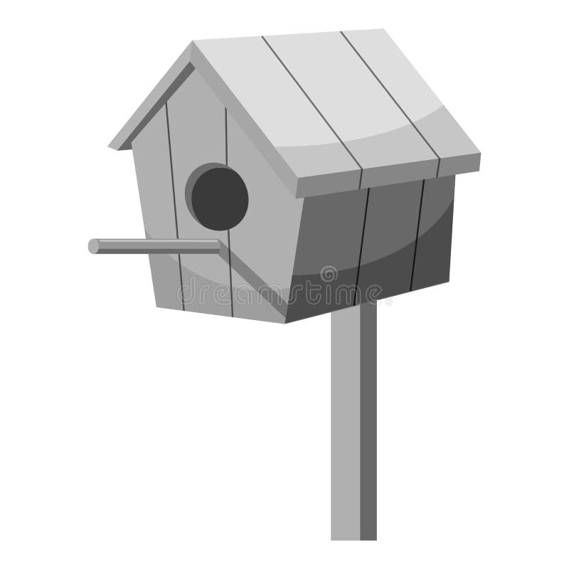 Nesting Box Icon, Gray Monochrome Style Stock Vector - Illustration of ...