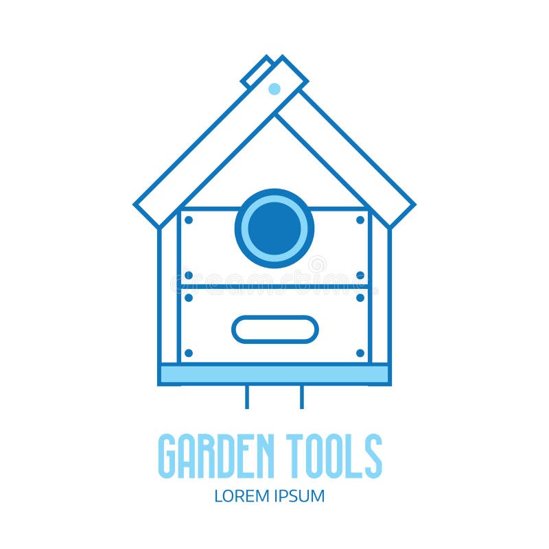 Wooden Nesting Box Icon stock vector. Illustration of birding - 136590485