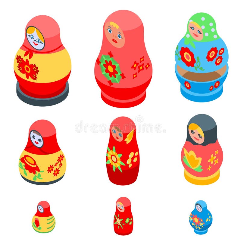Nesting Doll Icons Stock Illustrations – 283 Nesting Doll Icons Stock ...