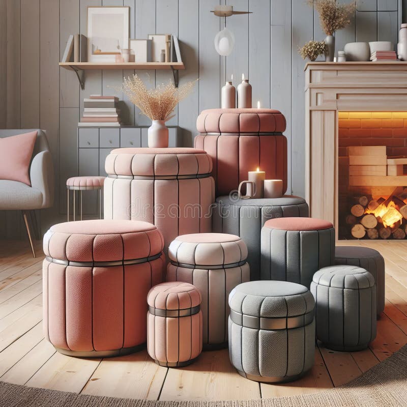 19 84. Nesting Stools - a Set of Portable, Compact Stools that Stock ...