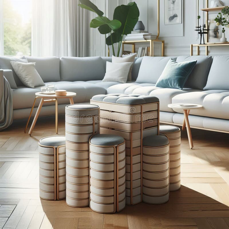 27 84. Nesting Stools - a Set of Portable, Compact Stools that Stock ...