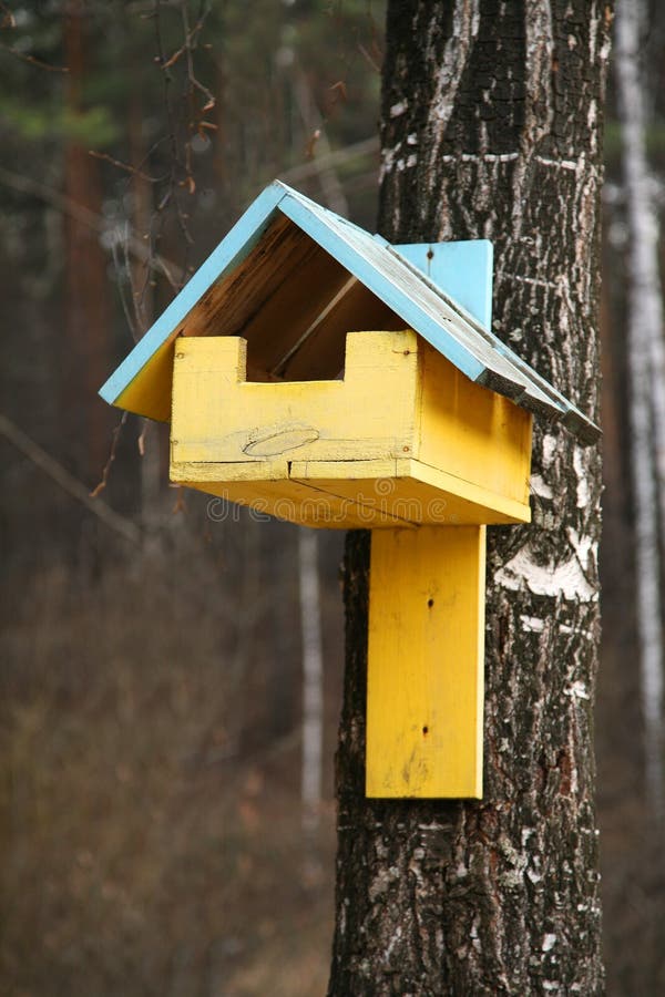 Nestling box stock image. Image of park, wood, house, spring - 7131233