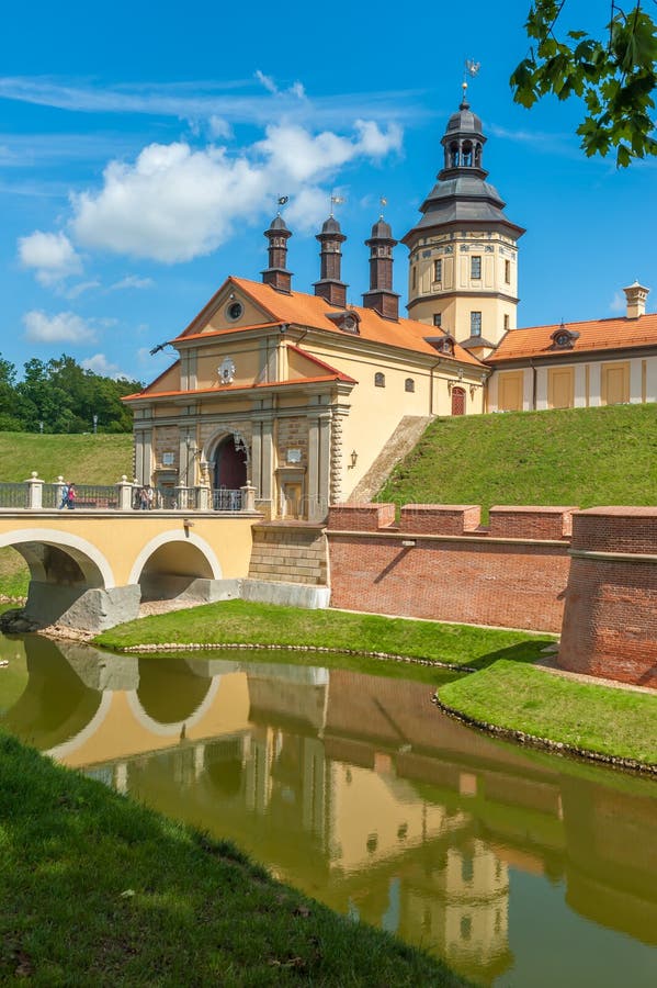 Nesvizh Kasztel, Minsk Region, Białoruś Obraz Stock Editorial - Obraz ...