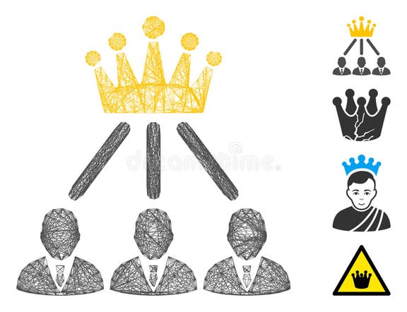 Net Administration Crown Vector Mesh Stock Vector - Illustration of ...