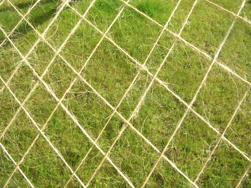Net against the grass stock photo. Image of pattern, yard - 6013316
