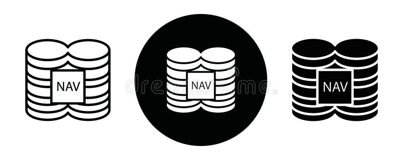 Net Asset Value Outline Icon Collection or Set. Net Asset Value Thin ...