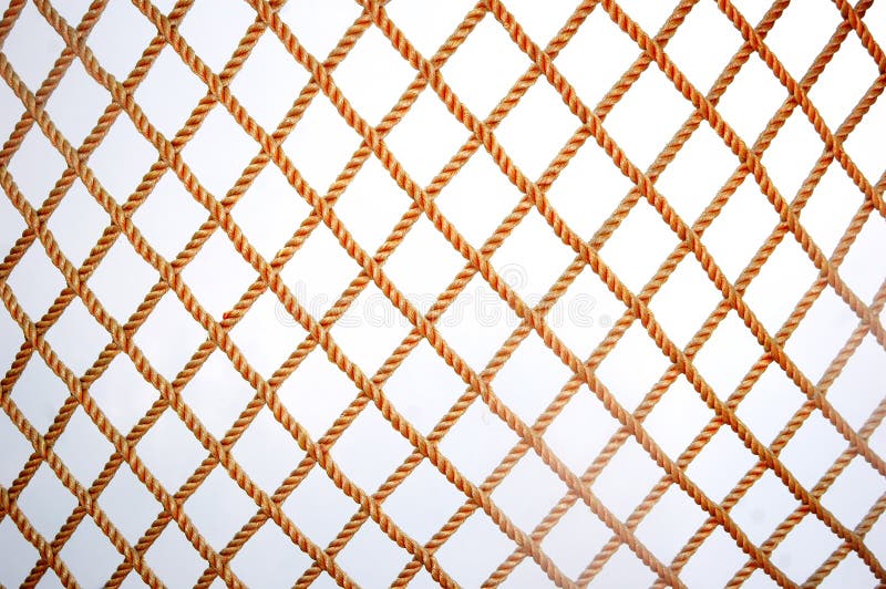 Rope net stock image. Image of ship, knot, grid, secured - 13573007