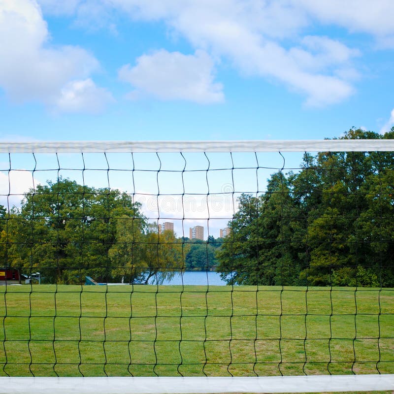 Net Background with Blue Sky Stock Photo - Image of volley, blue: 44812294