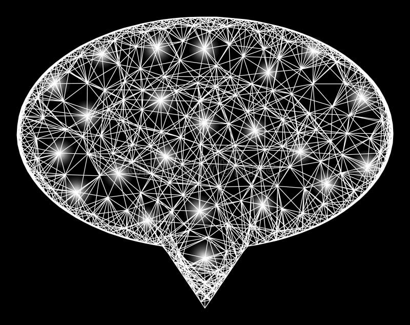 Net Banner Pointer Mesh with Bright Flares Stock Vector - Illustration ...