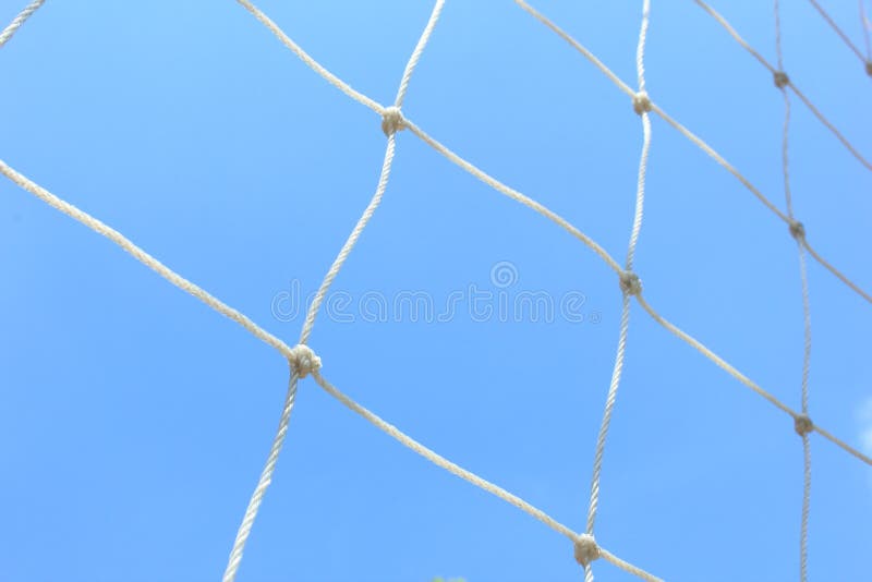Net on the Blue Sky Background Stock Image - Image of football ...