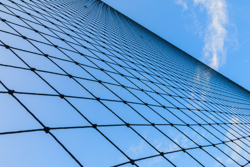 Net and Blue Sky, Texture of Net. Stock Photo - Image of black ...