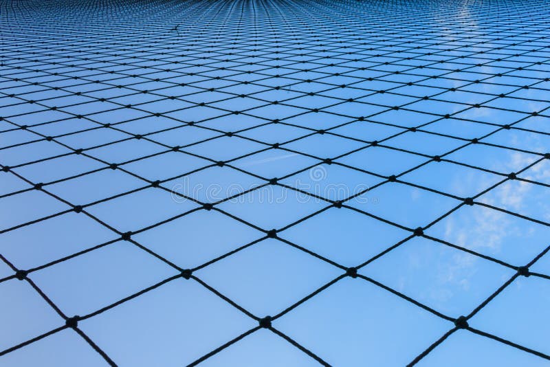 Net and Blue Sky, Texture of Net. Stock Photo - Image of black ...