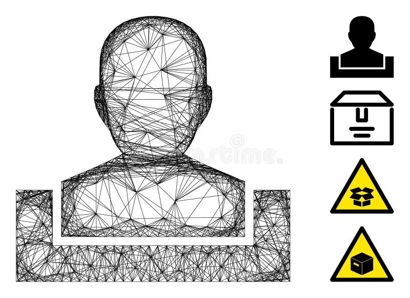 Net Box Vector Mesh stock vector. Illustration of storage - 215363190