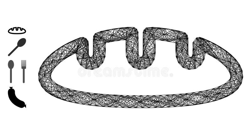 Net Bread Vector Mesh stock vector. Illustration of bakery - 202387244