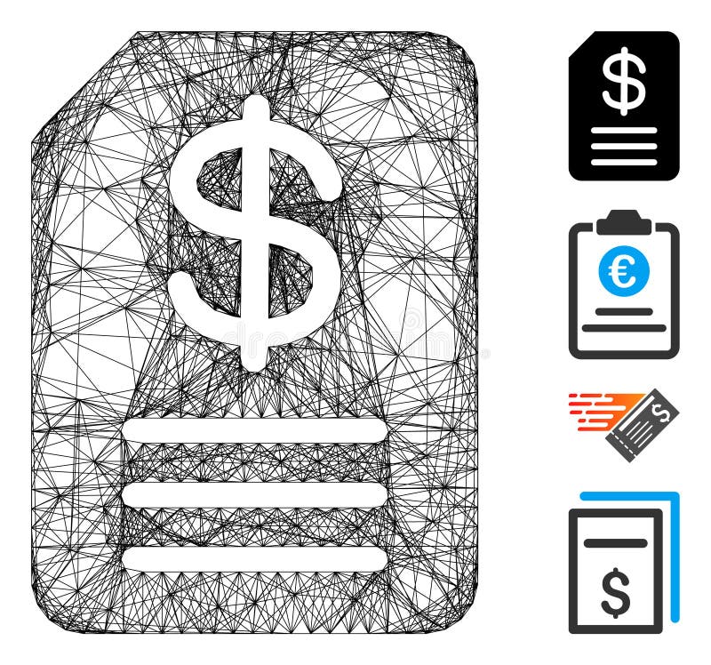 Net Budget Invoice Vector Mesh Stock Illustration - Illustration of ... Net Budget Invoice Vector Mesh Stock Illustration - Illustration of ...