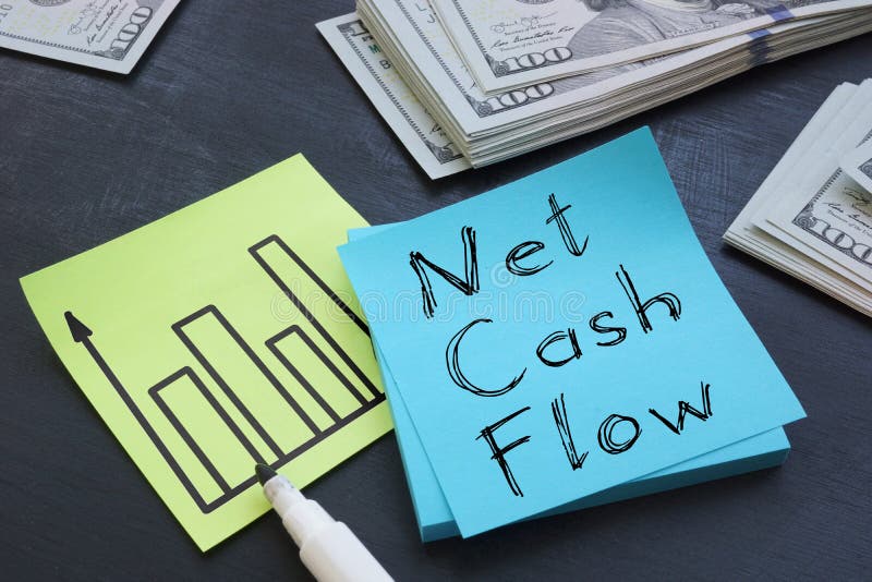 Net Cash Flow is Shown Using the Text Stock Image - Image of cash ...