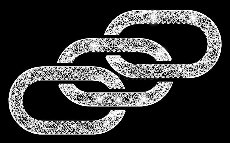 Net Chain Links Web Mesh with Bright Glitter Dots Stock Vector ...
