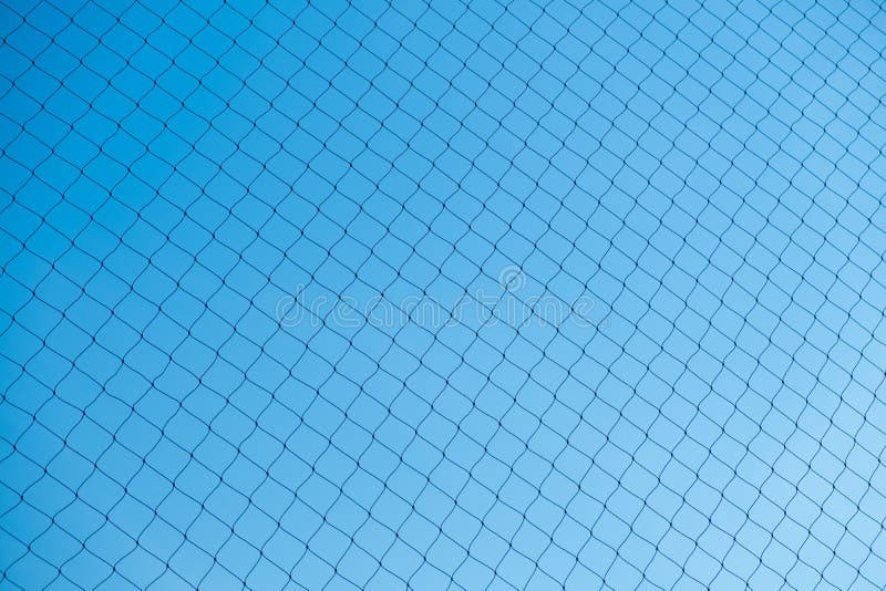 The Net on Clear Blue Sky Background Stock Image - Image of morning ...