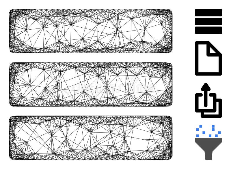 Net Database Vector Mesh stock vector. Illustration of carcass - 215366020