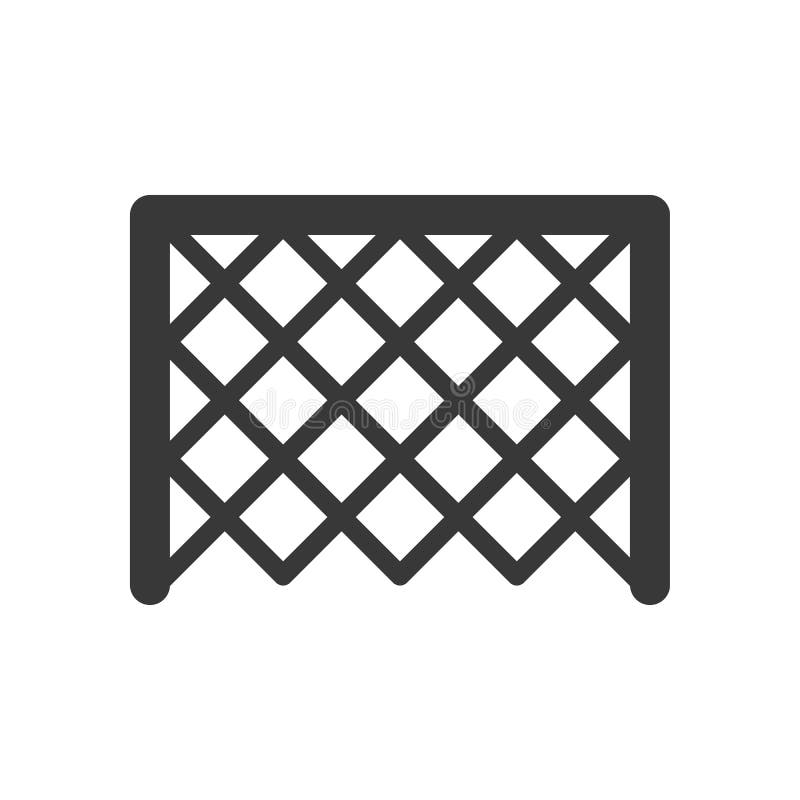 Net of Football Goal, Solid Soccer Related Icon Stock Vector ...