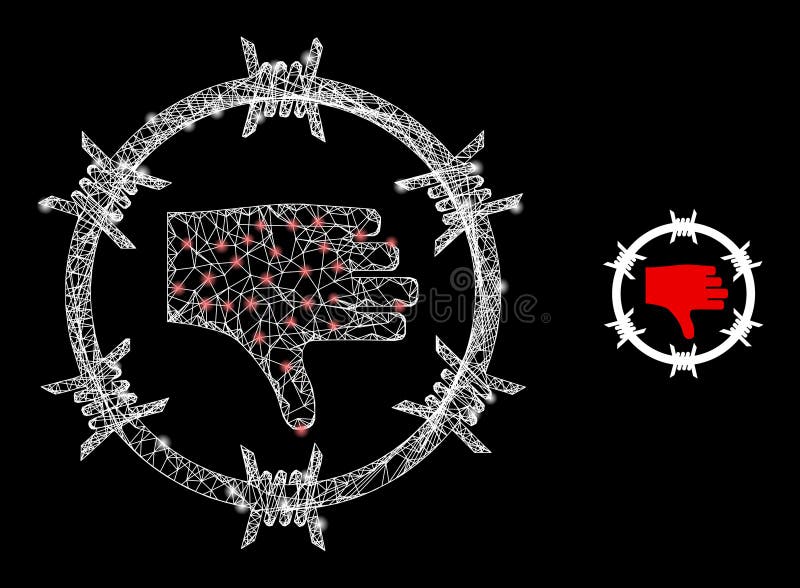 Net Genocide Camp Mesh Icon with Constellation Light Spots Stock Vector ...