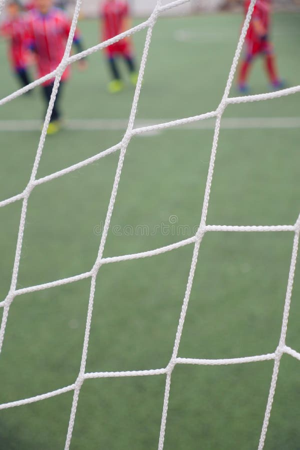 Net of a Goal of a Football Stadium Stock Photo - Image of competition ...