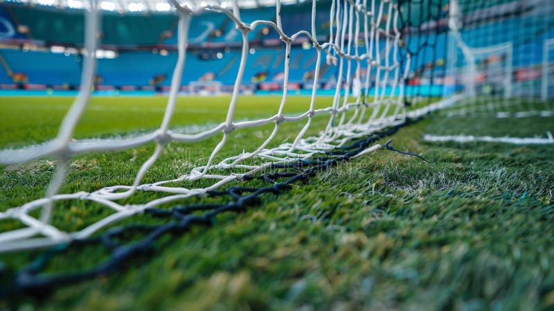The Net on the Goal Line stock photo. Image of match - 317391622