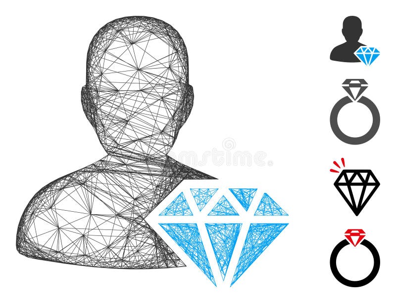 Goldsmith Vector. Cartoon. Isolated Art on White Background Stock ...