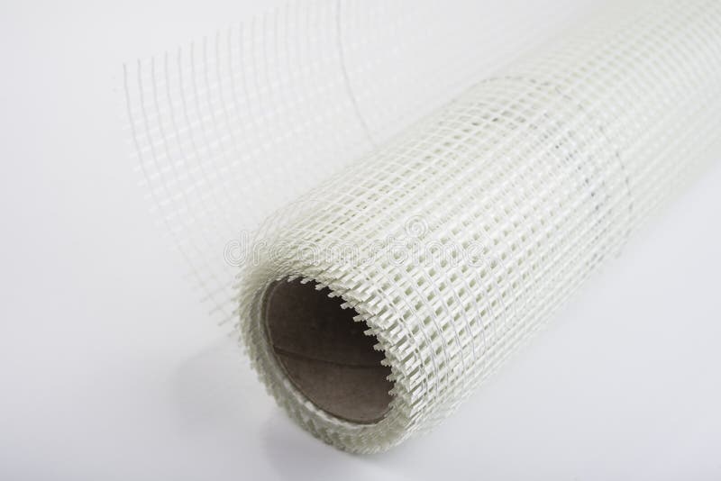 Net Grid for Building Insulation on a White Background Stock Image ...