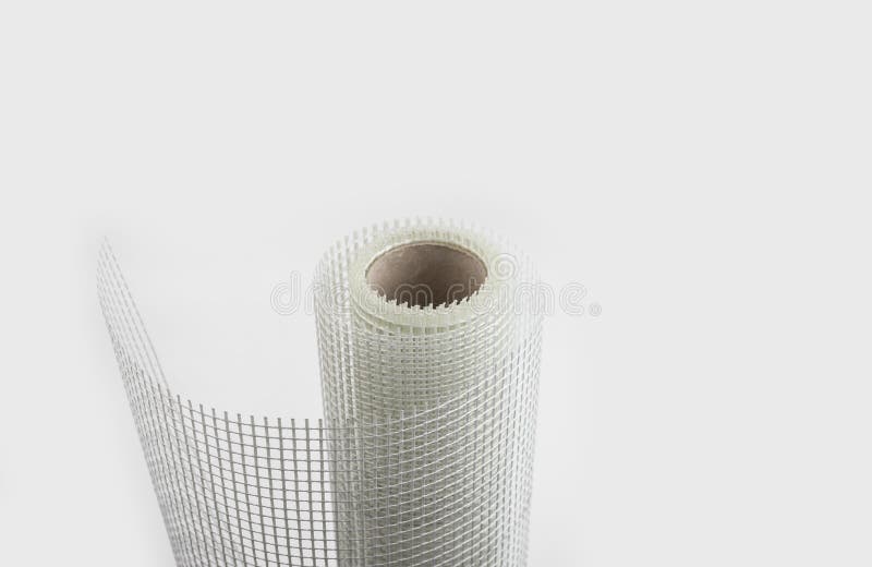 Net Grid for Building Insulation on a White Background Stock Image ...