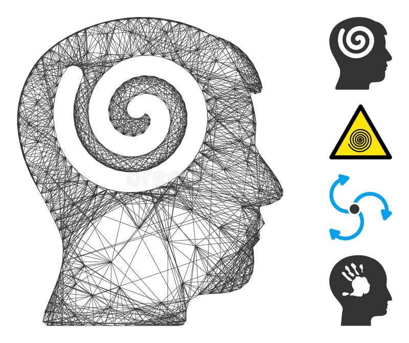 Net Hypnosis Vector Mesh stock vector. Illustration of curl - 202647449