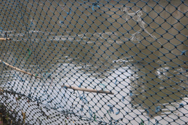 A Net Installed in a River that Serves To Hold and Collect Garbage ...