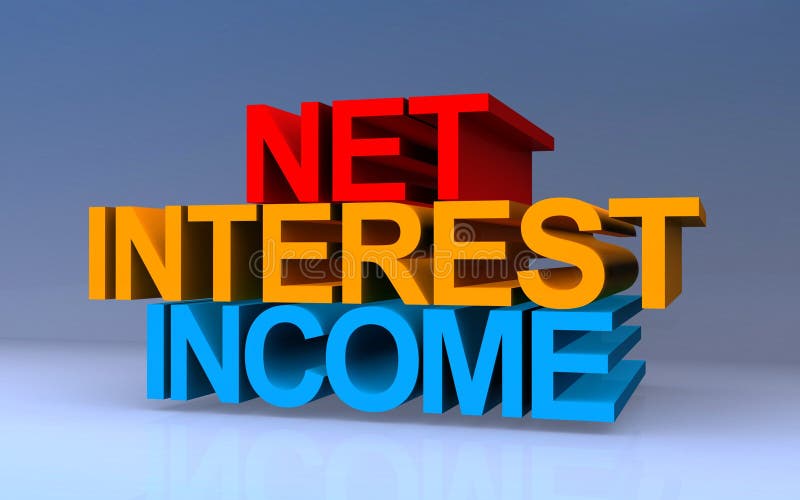Net Interest Income on Blue Stock Image - Image of investment, lending ...