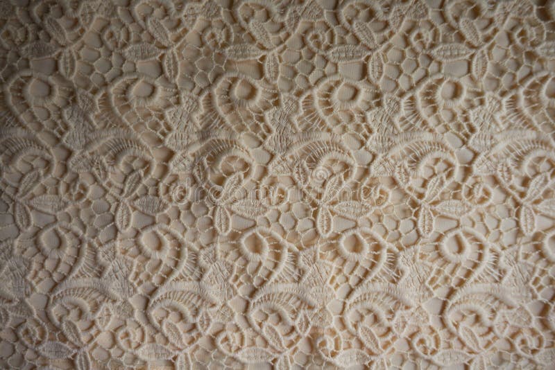 Net-like Cream Colored Lace from Above Stock Photo - Image of cream ...